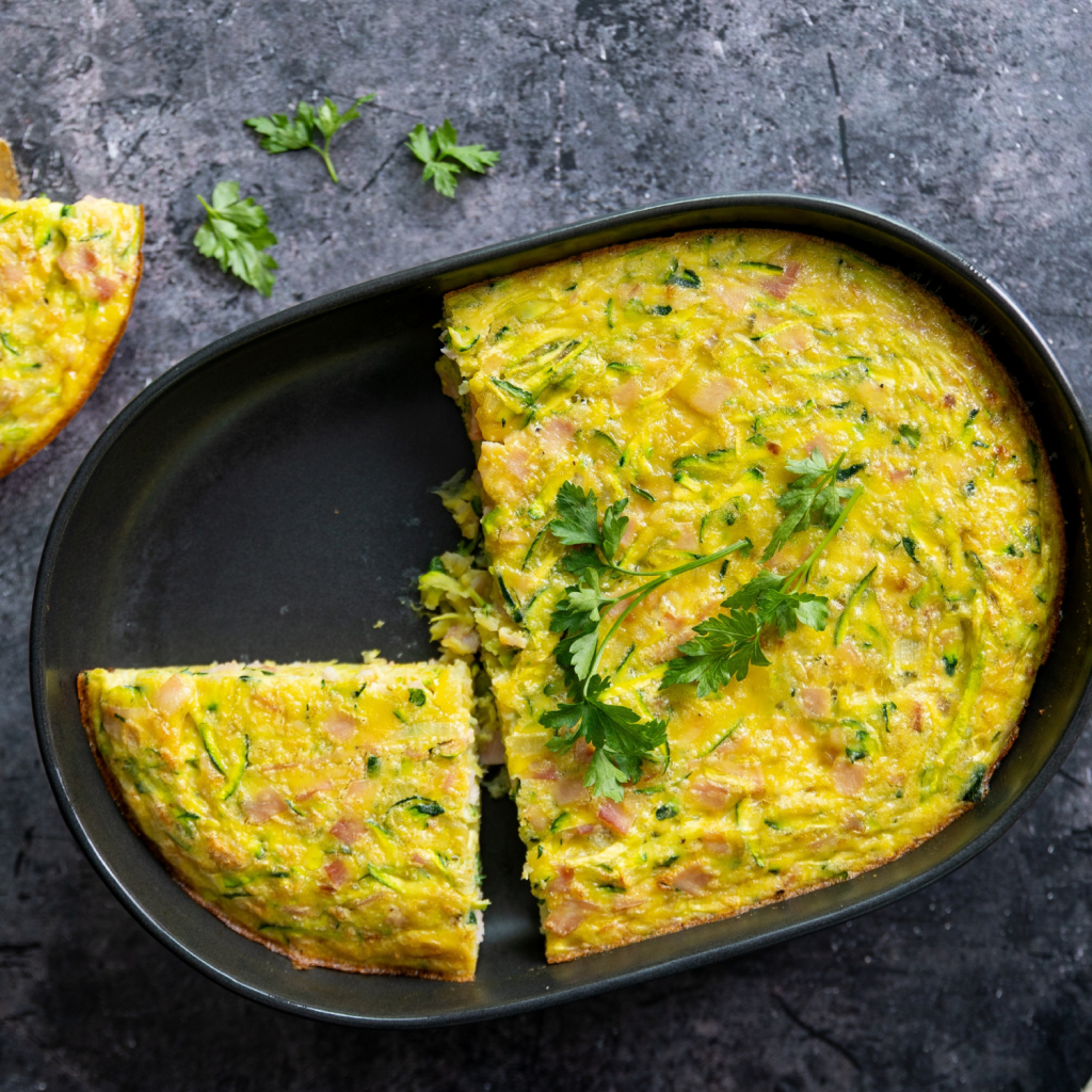 Today's Tasty Pick: Baby marrow, Ham & Egg slices